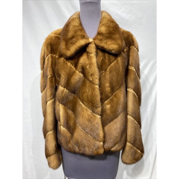 Unbranded | Jackets & Coats | Golden Mink Whiskey Jacket 6328 | Poshmark